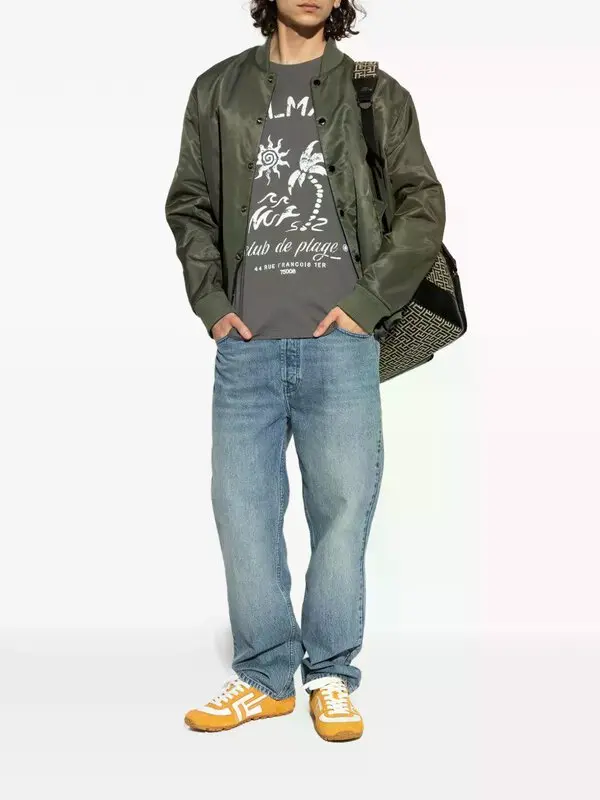 Balmain Logo-embroidered Reversible Jacket