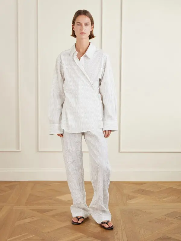 RÓHE Striped Crepon Shirt