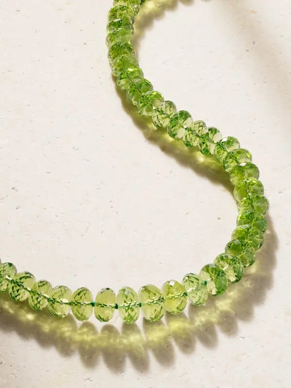 Jia Jia Oracle 14-karat Gold Peridot Necklace - Green