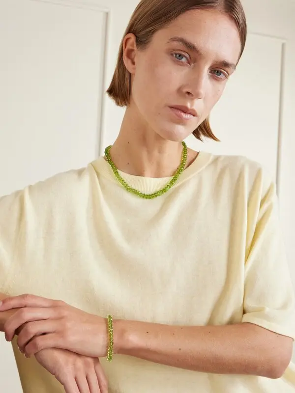 Jia Jia Oracle 14-karat Gold Peridot Necklace