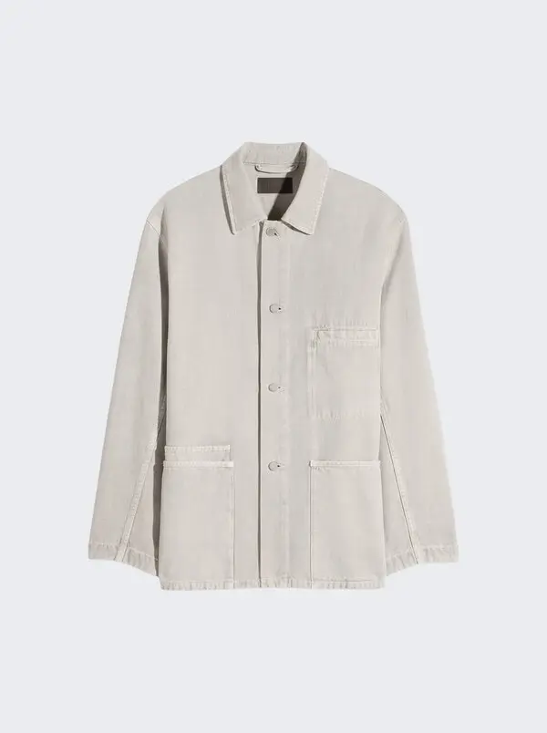 LEMAIRE Utility Overshirt Moonstone - Ivory