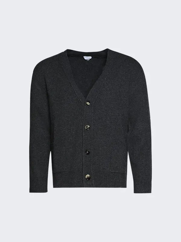 Bottega Veneta Cardigan With Intrecciato Suede Patches