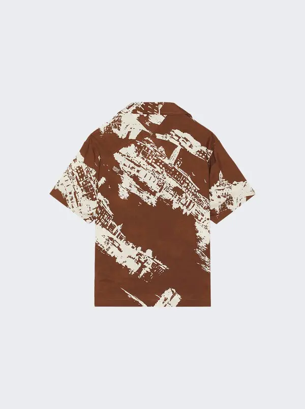 Bottega Veneta Short Slevee Shirt Pecan And Dove - Brown