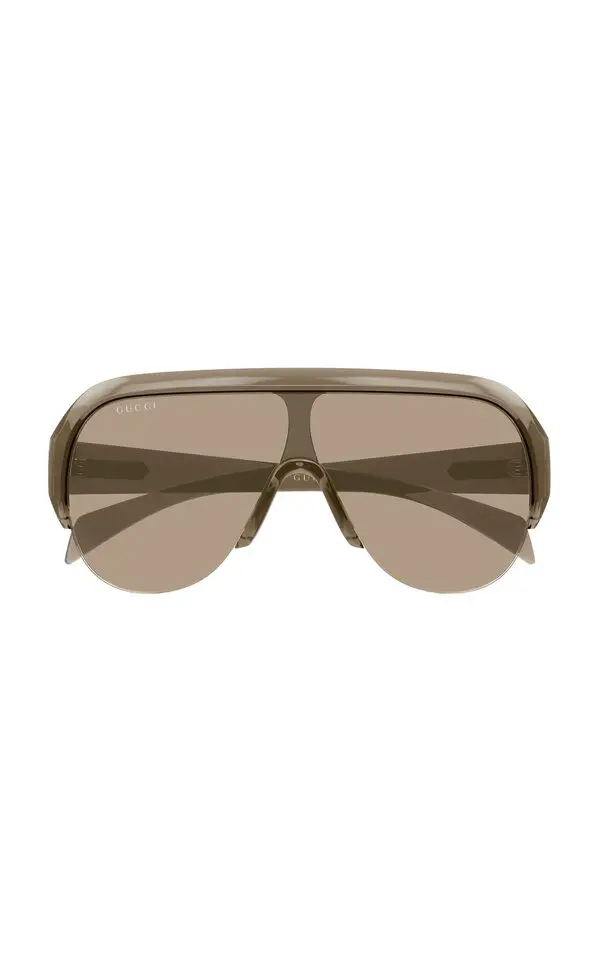 Gucci Aviator-frame Sunglasses - Brown