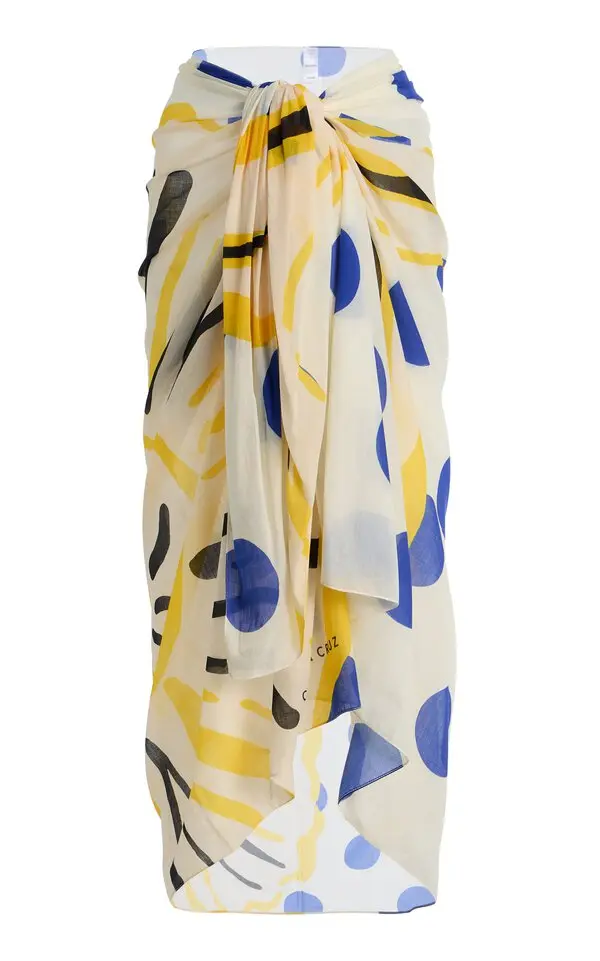 CALA DE LA CRUZ Luana Sarong - White