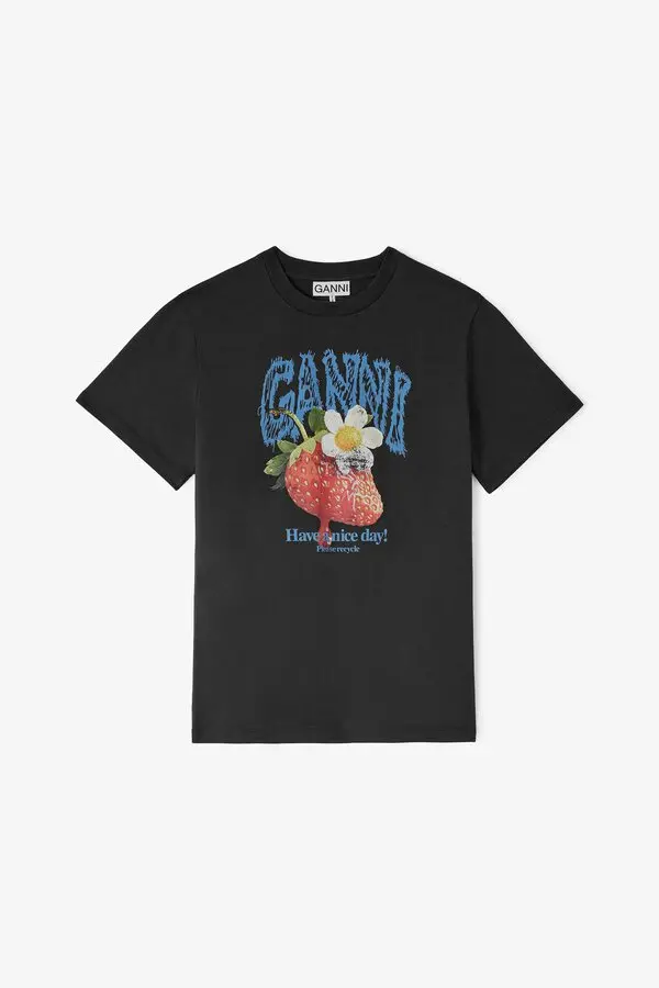 GANNI Printed T-shirt - Mixed
