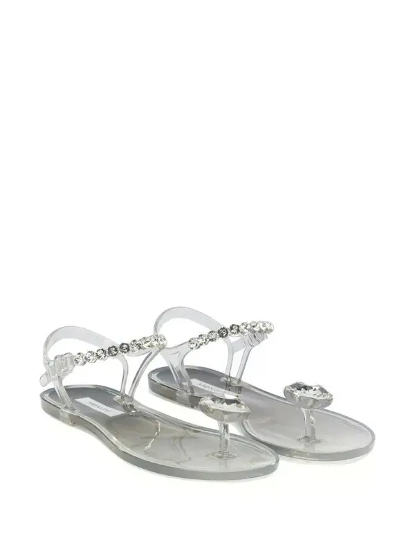 Menghi Crystal-embellished Thong Sandals