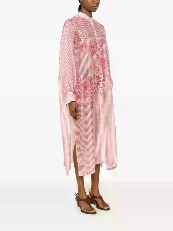 ERMANNO FIRENZE Striped Midi Dress