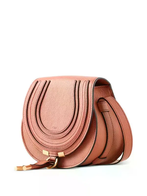 Chloé Marcie Leather Shoulder Bag - Brown