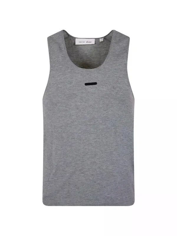 Fear Of God Logo-patch Tank Top - Grey