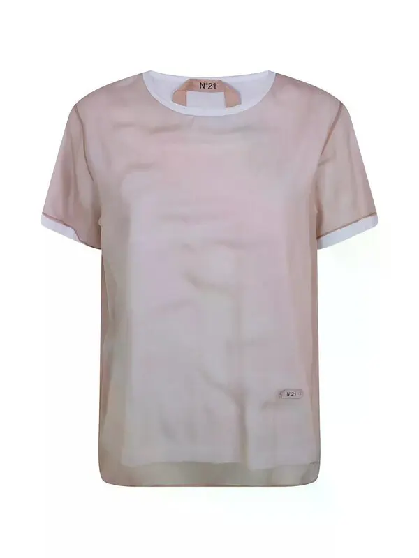 N°21 Sheer T-shirt - Neutrals