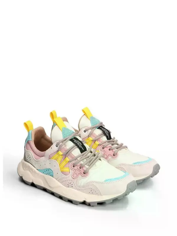 FLOWER MOUNTAIN Yamano Panelled Sneakers - Neutrals