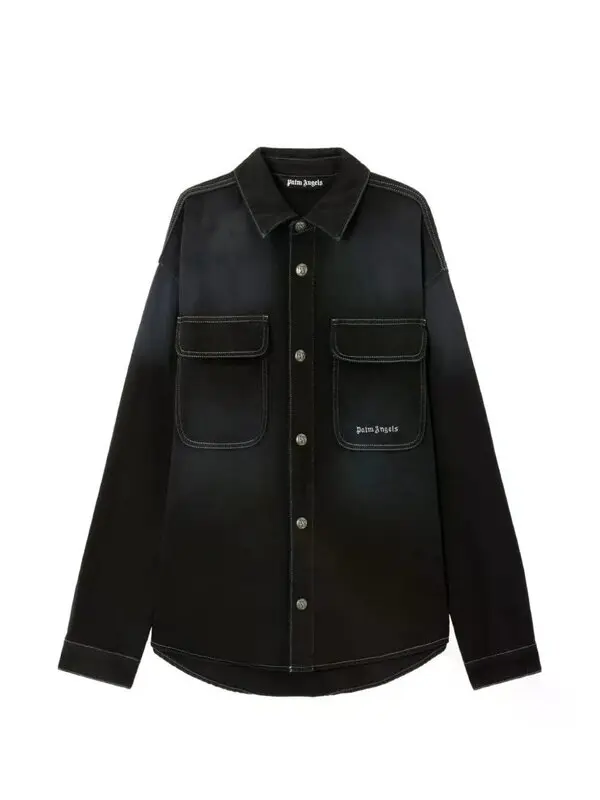 Palm Angels Logo Denim Shirt