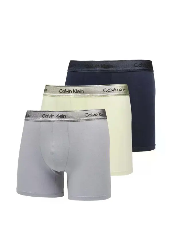 Calvin Klein Logo-waistband Boxers - Grey