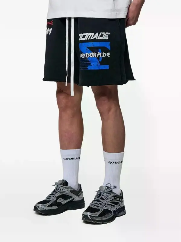 GODMADE Logo-print Shorts