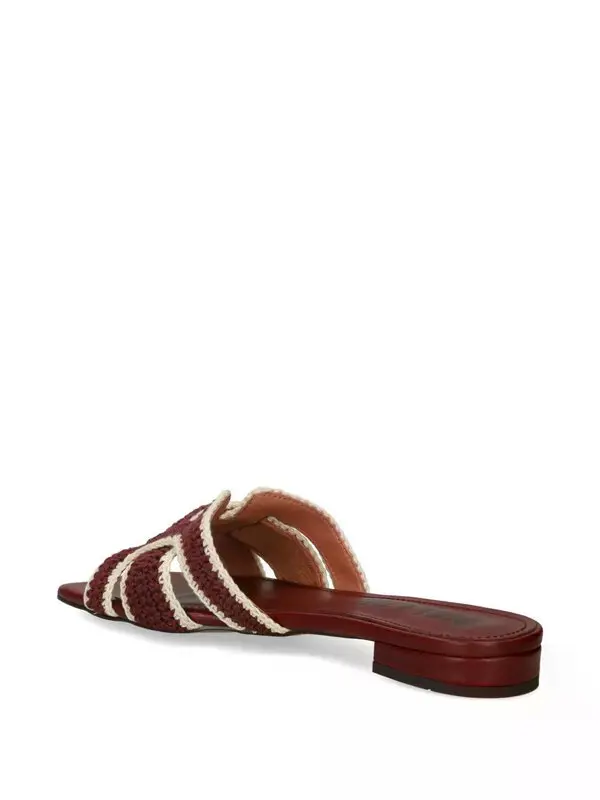 BIBI LOU Holly Crochet-knit Sandals - Red