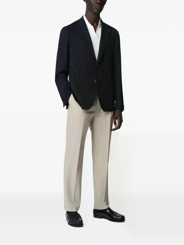 Tagliatore Logo-plaque Single-breasted Jacket