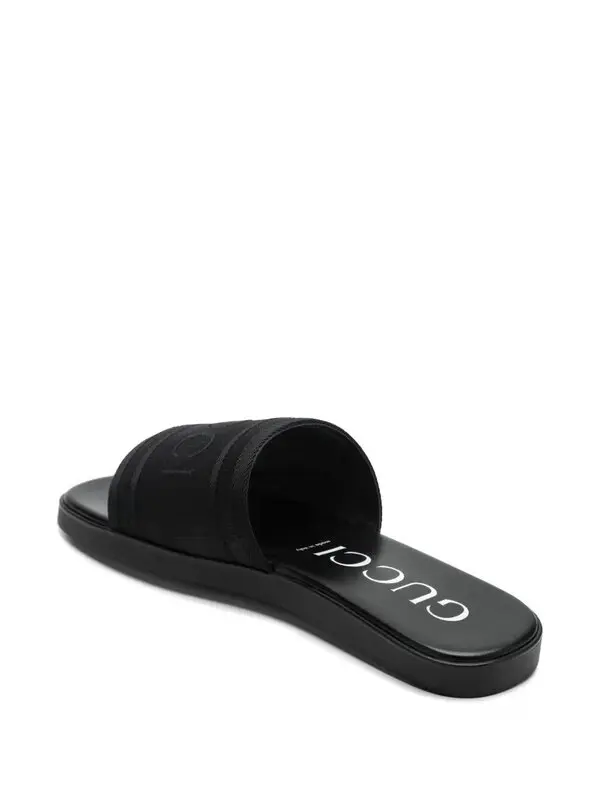 Gucci Logo-jacquard Slides