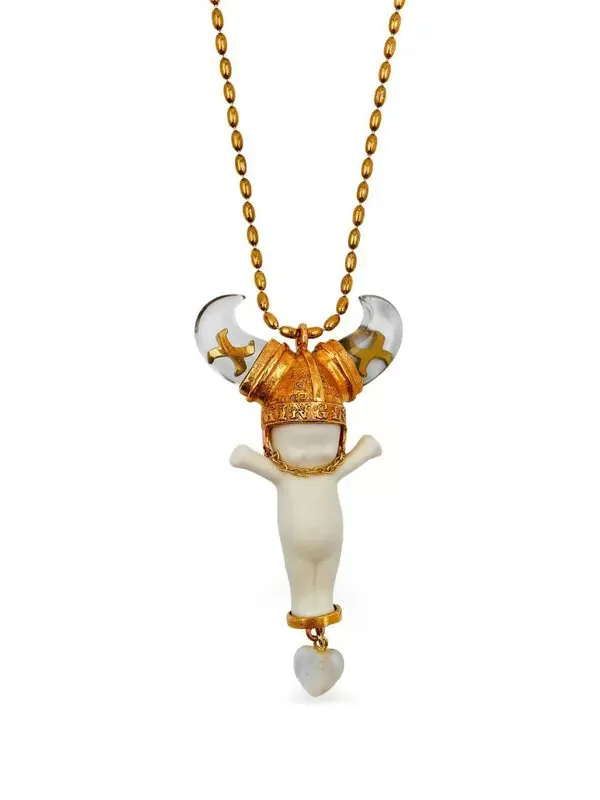 GEM KINGDOM Viking Necklace - Gold