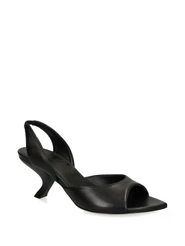 VIC MATIE Sculpted-heel Slingback Sandals