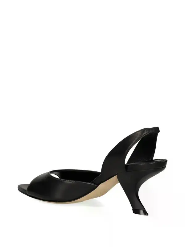 VIC MATIE Sculpted-heel Slingback Sandals