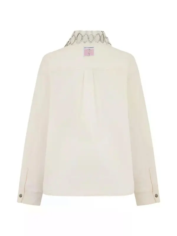 DES_PHEMMES Crystal-embellished Shirt
