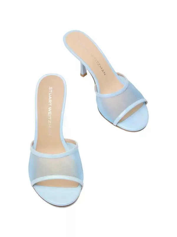 STUART WEITZMAN 8.5cm Bareitall Mules - Blue