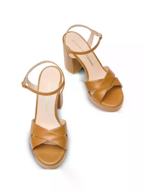 STUART WEITZMAN 11cm Dayna Sandals - Brown