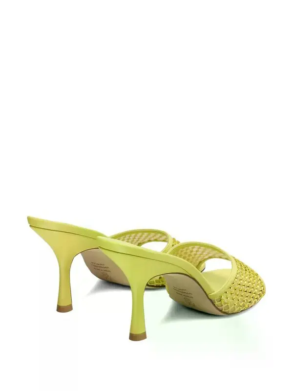 STUART WEITZMAN 8.5cm Bareitall Mules - Yellow