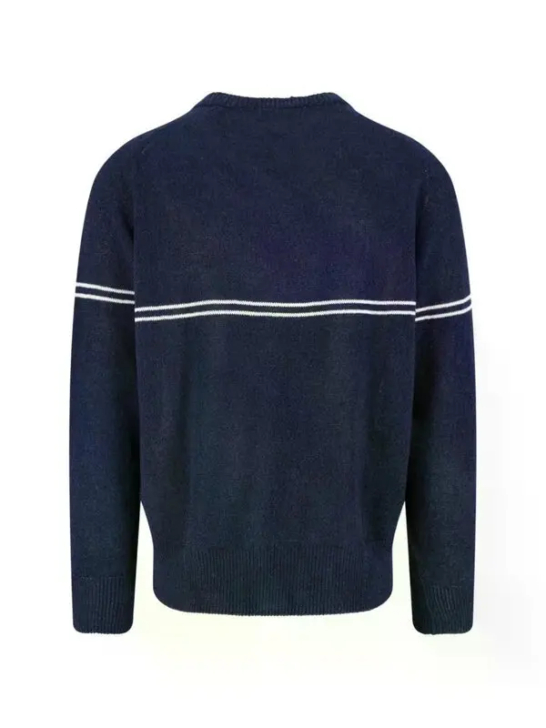 DUNST V-neck Striped Sweater