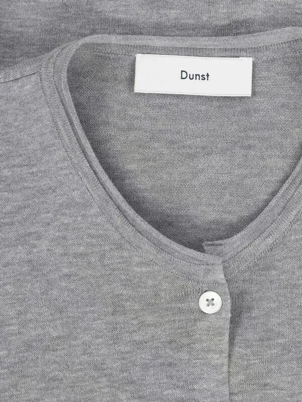 DUNST Buttoned Cardigan - Grey