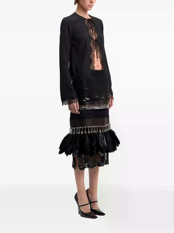 16Arlington Filipa Lace-trimmed Blouse