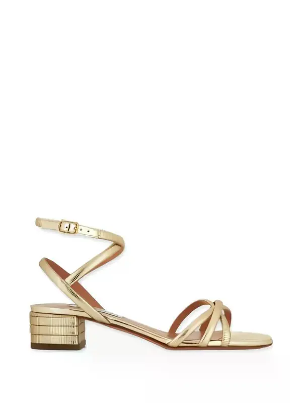 AQUAZZURA Strappy Buckle-fastening Block Heel Sandals