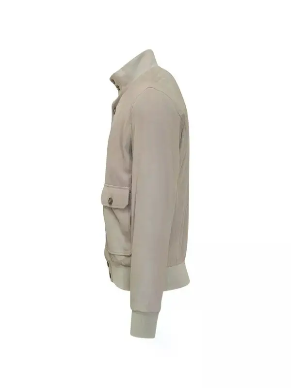 BARBA NAPOLI Button-up Patch-pocket Jacket - Neutrals