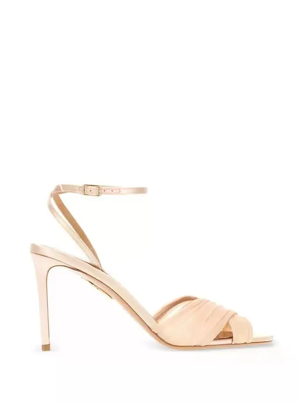 AQUAZZURA Voile Ruched-strap Sandals