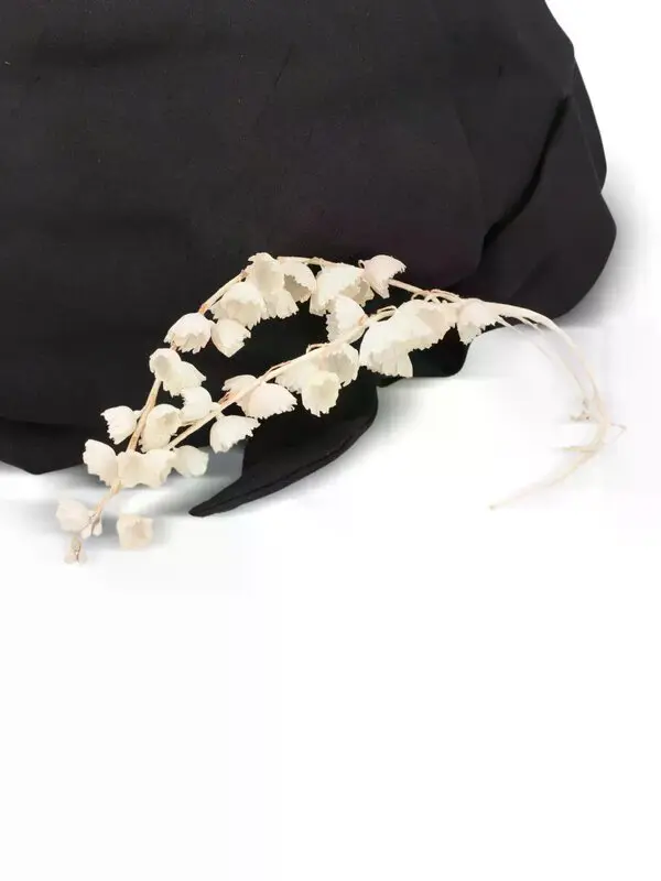 Vintage Floral-embellished Pillbox Hat