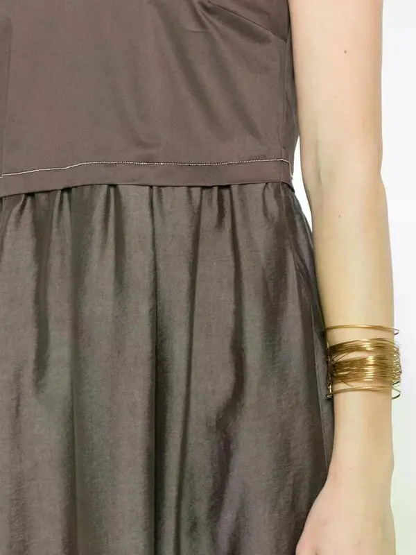 Peserico Monili-chain Sleeveless Midi Dress
