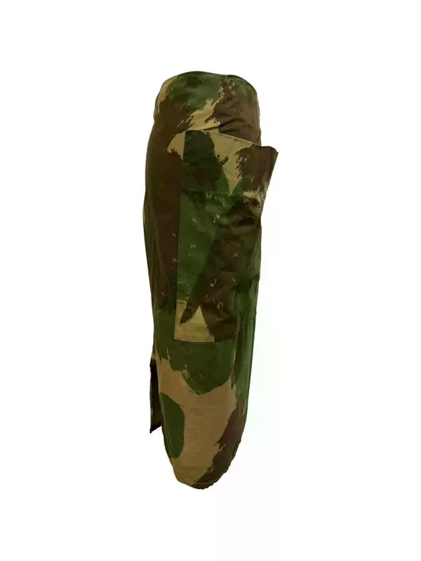 Victoria Beckham Camouflage-print Midi Skirt