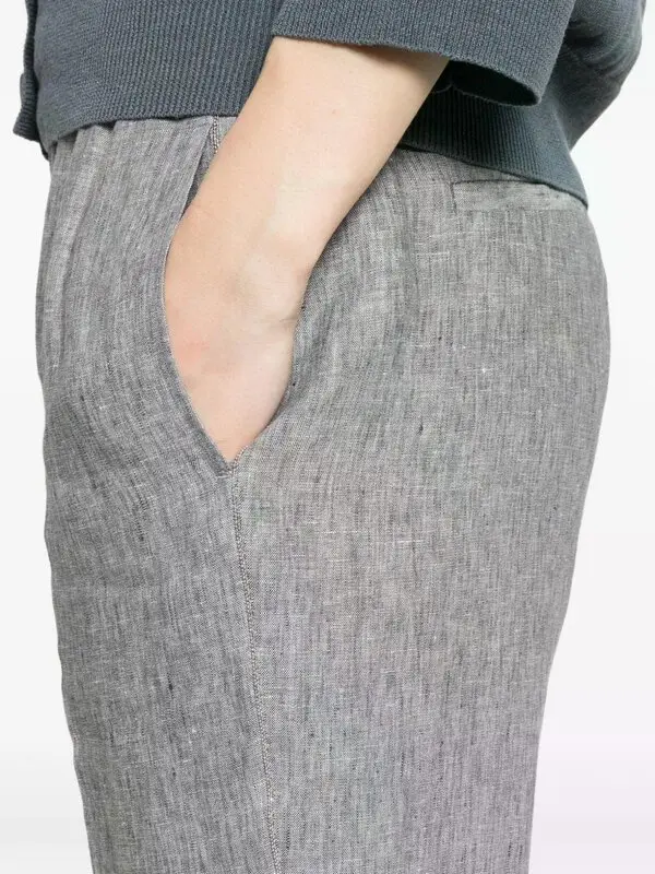 Peserico Tapered Leg Trousers With Elasticated Waistband