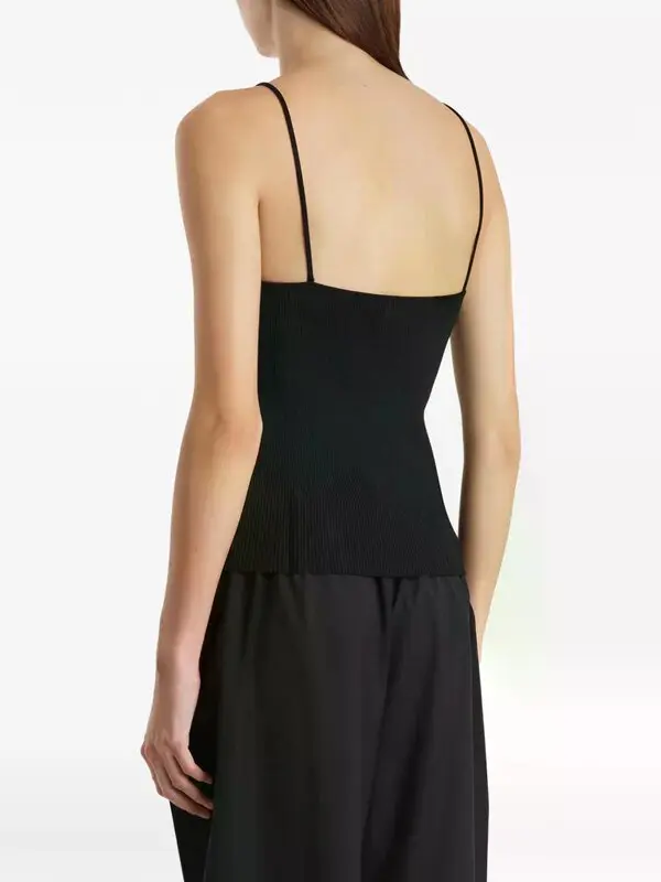 Khaite Bellame Ribbed Knit Top