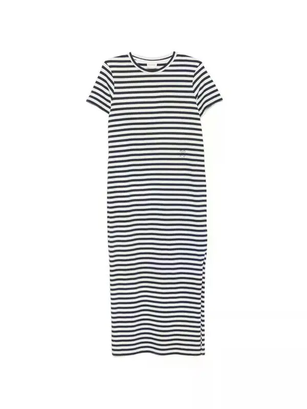 Closed Striped Midi Dress