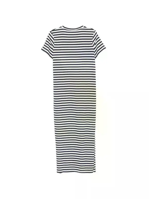 Closed Striped Midi Dress