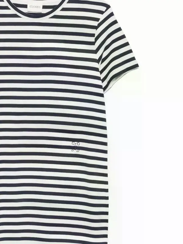 Closed Striped Midi Dress