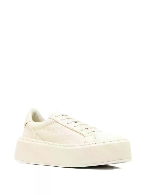 Casadei I-box Platform Leather Sneakers