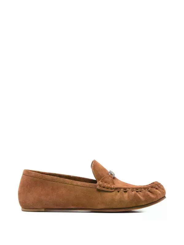 Casadei C-chain Suede Loafers