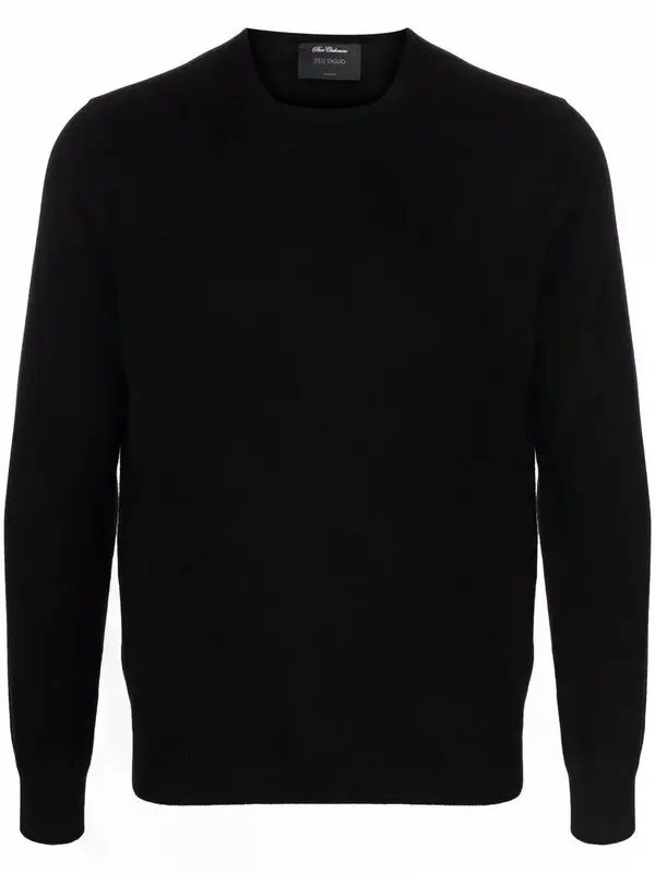 DELL'OGLIO Crew-neck Cashmere Jumper - Black