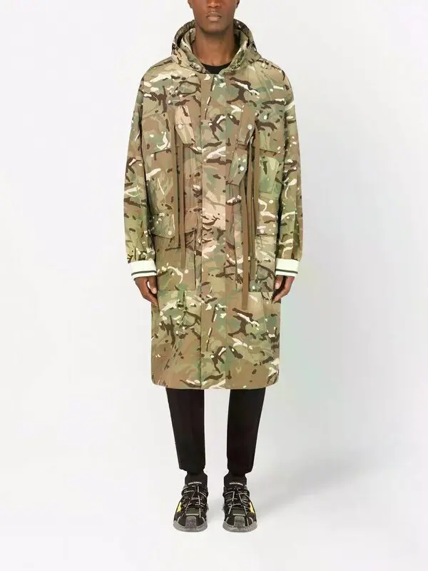 Dolce & Gabbana Camouflage-print Hooded Jacket