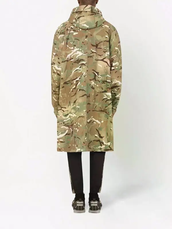 Dolce & Gabbana Camouflage-print Hooded Jacket