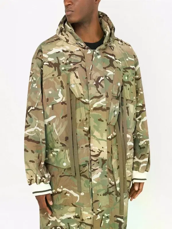 Dolce & Gabbana Camouflage-print Hooded Jacket