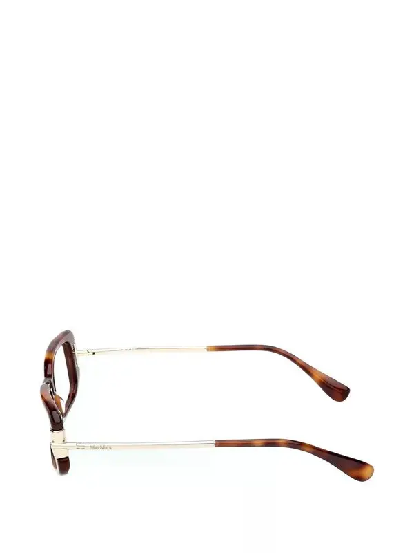 Max Mara Rectangle-frame Eyeglasses - Brown